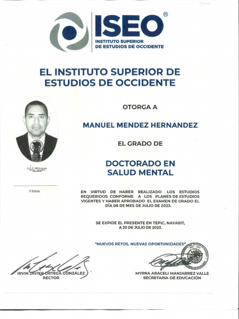 Titulo Original Doctorado | PDF