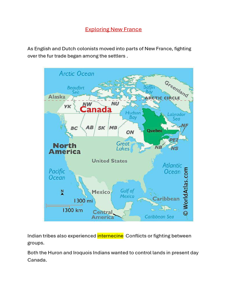 New France: Fur Trade and Exploration | PDF
