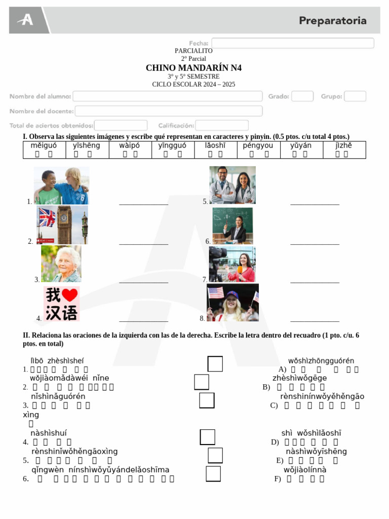 Parcialito 2p n4 Enlcp | PDF