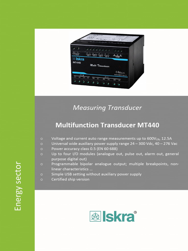 MT 440 Technical Documentation | PDF | Power Supply | Alternating Current