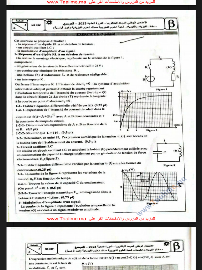 Examen PC Bac PC Normale 2023.PDF - Google Drive 2 | PDF