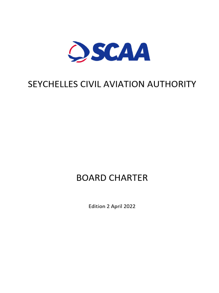 Board Charter SCAA 20220422 Ed 2 | PDF | Board Of Directors | Internal ...