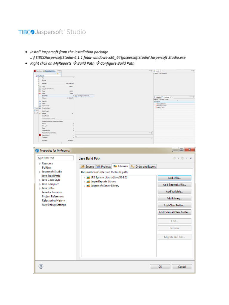 JasperSoft Installation Steps | PDF | Arial | Computing