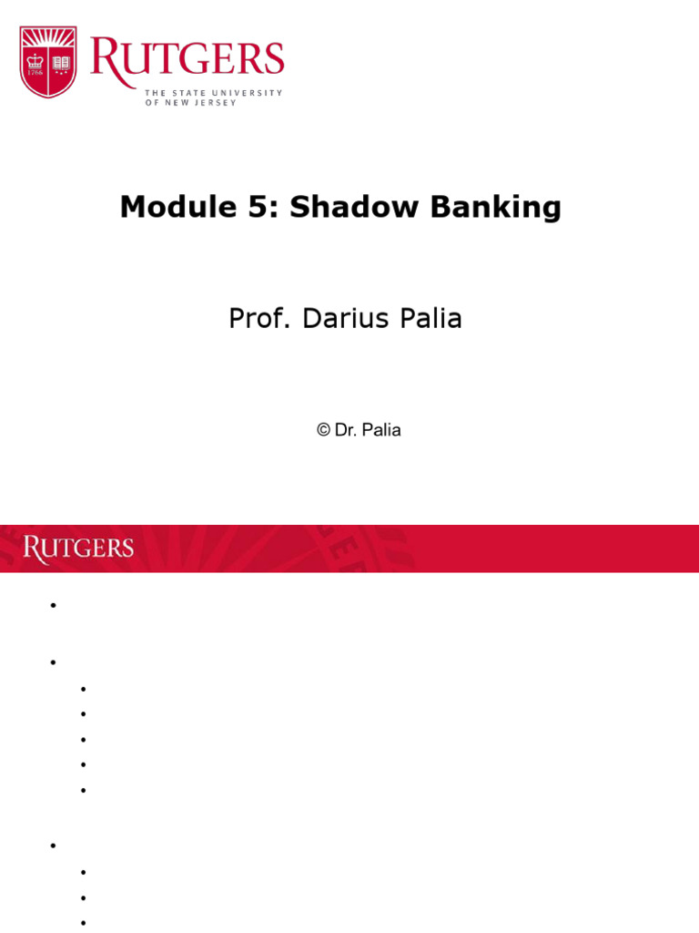 Shadow Banking Explained | PDF | Repurchase Agreement | Mortgage Backed ...