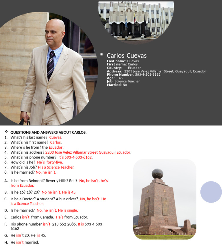 Carlos Cuevas Examen Ingles | PDF