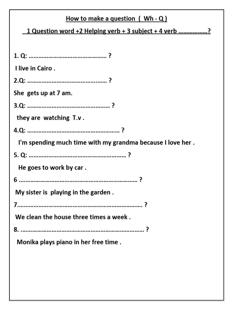 How To Make A Question | PDF