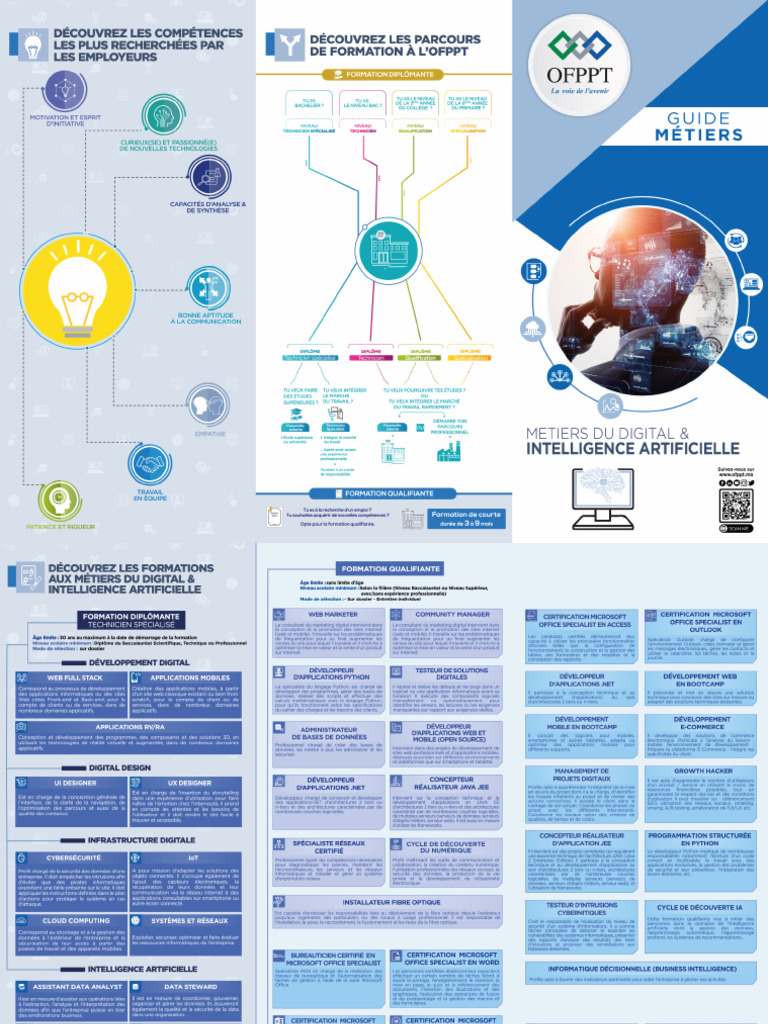 Dépliant OFPPT Digital IA | PDF