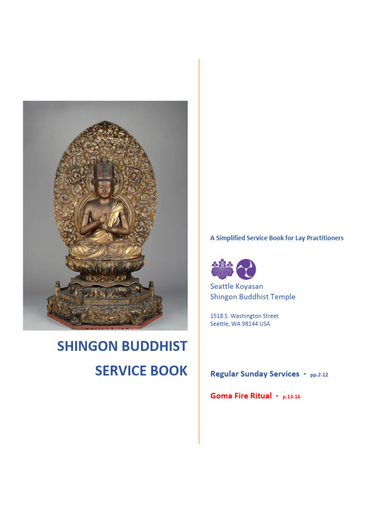 Seattle Koyasan Lay Service Guide Version 10.3 | PDF | Śūnyatā | Mantra