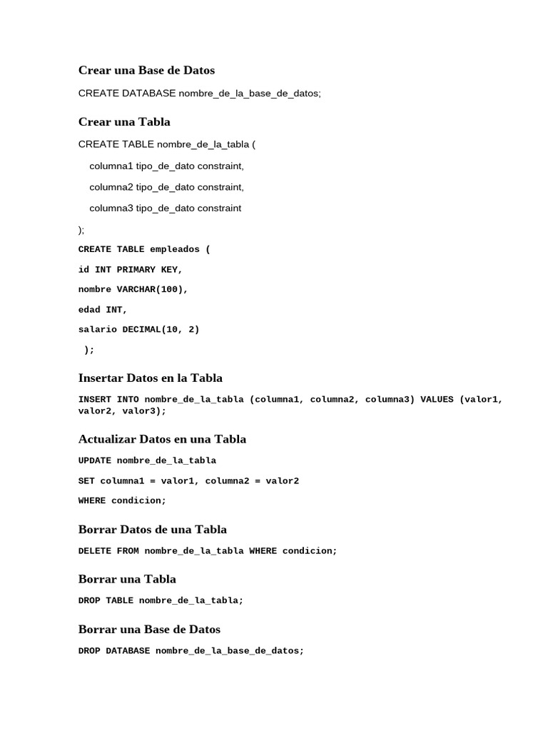 SQL Basico | PDF