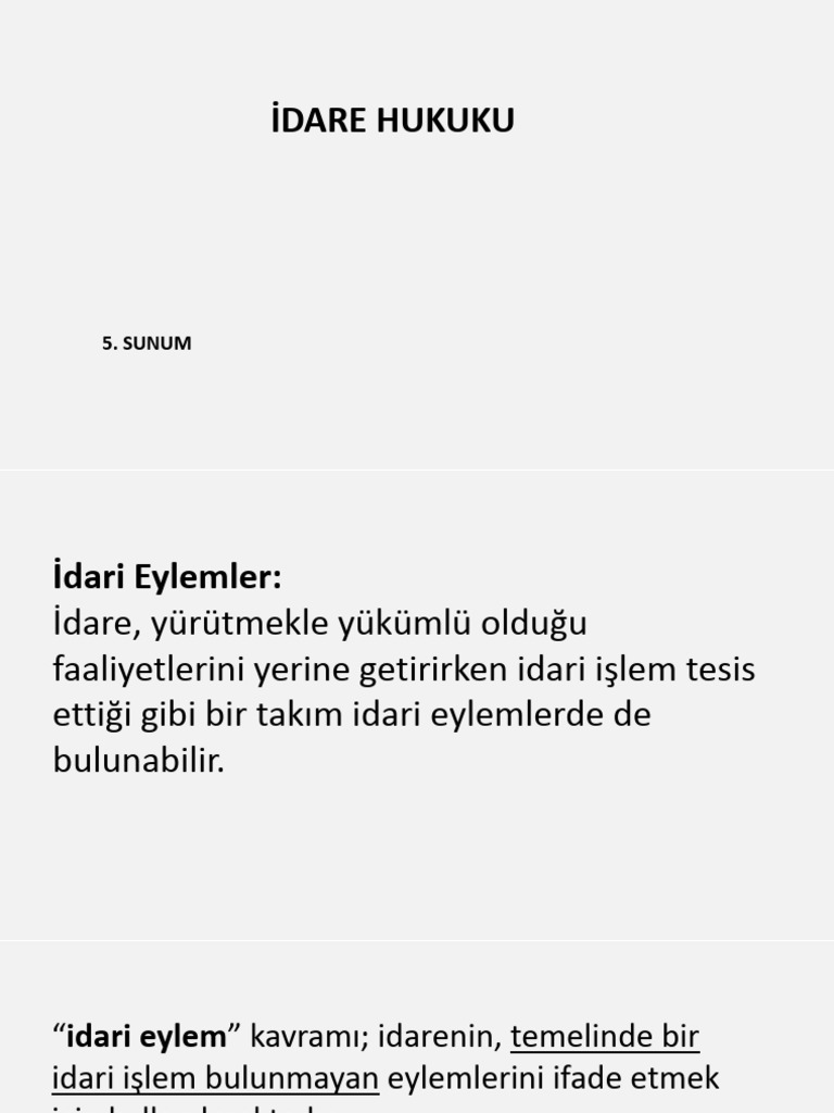 İdare Hukuku-5 | PDF