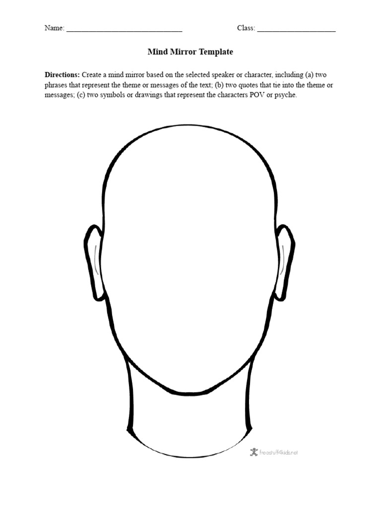 Mind Mirror Activity Template | PDF