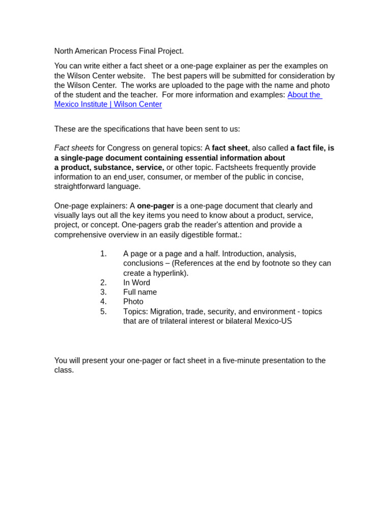 North American Project Guide | PDF