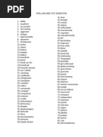 5th Grade Spelling Bee 2025 | PDF | Zoology