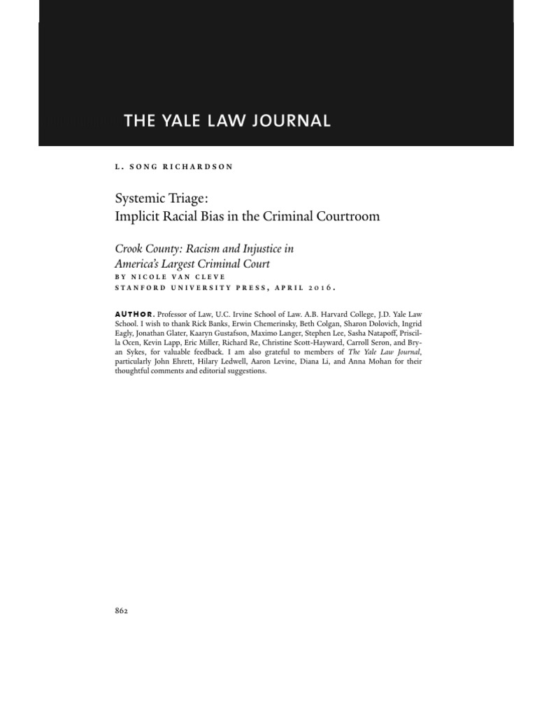 Richardson Systemic Triage | PDF | Racism | Discrimination & Race Relations