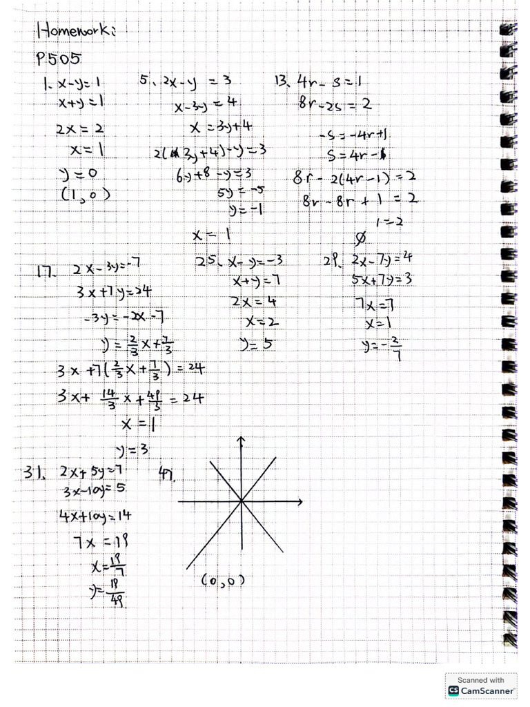 Math Homework | PDF