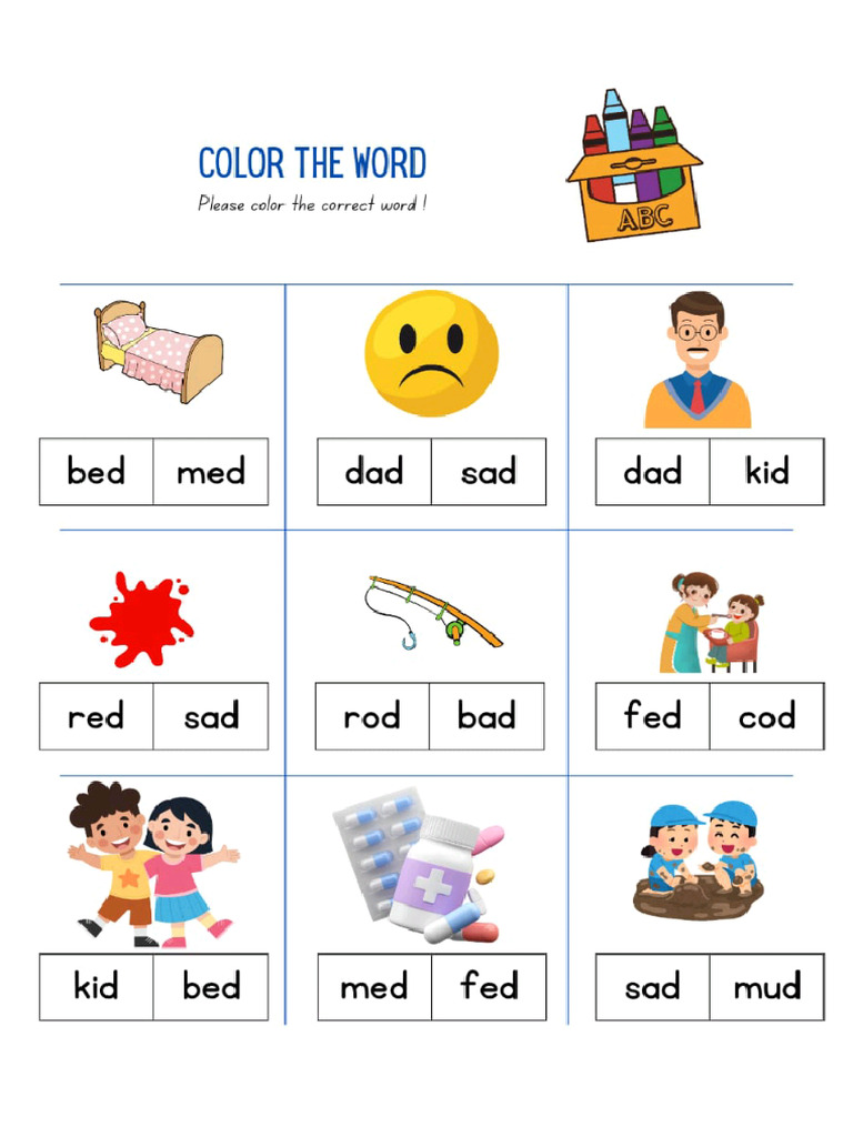 Worksheet Ending Sound - D | PDF