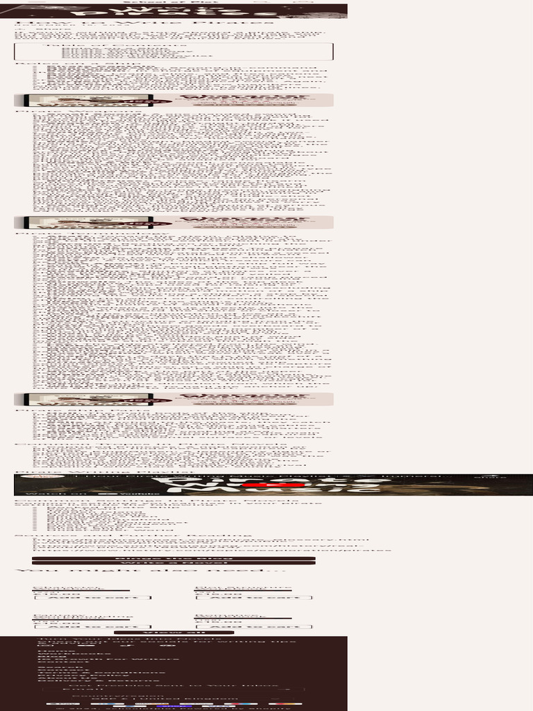How To Write Pirates - Schoolofplot | PDF | Ships | Sword