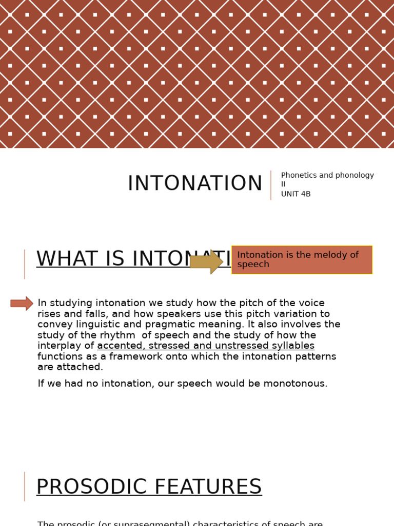 intonation UNIT 4B | PDF | Stress (Linguistics) | Tone (Linguistics)