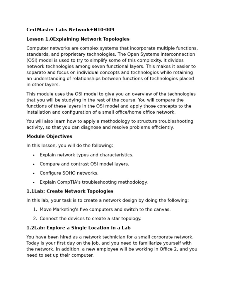 CertMaster Labs Network | PDF | Computer Network | Osi Model CertMaster Labs Network | PDF | Computer Network | Osi Model