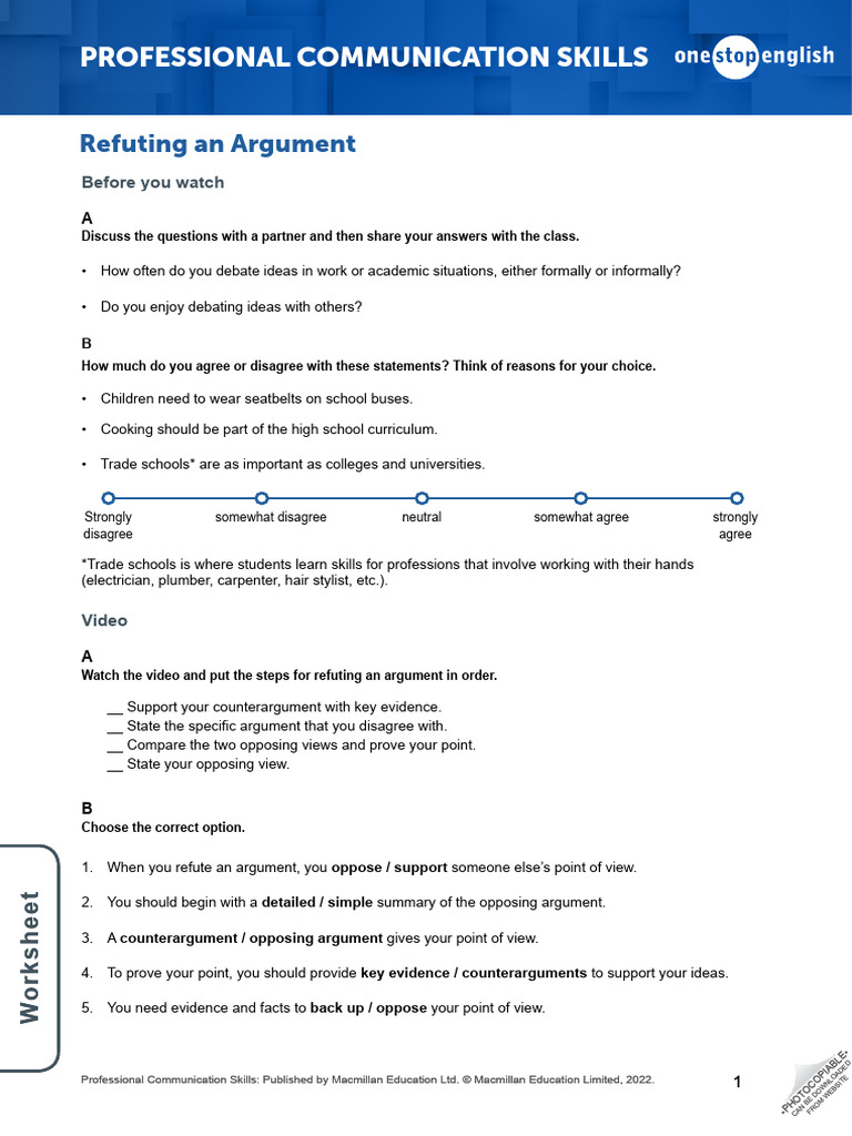 FP Refuting An Argument Student | PDF | Meat | Taxes