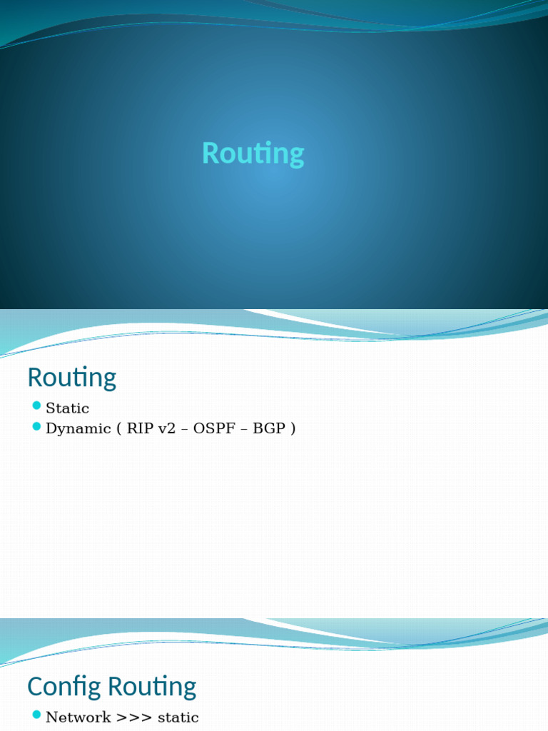 8-Routing & NAT | PDF