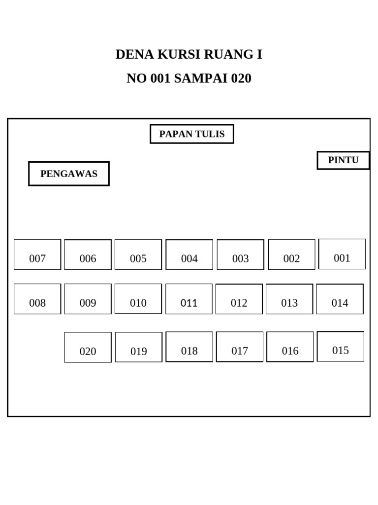 Dena Kursi Ruang I | PDF