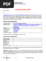 DOA Agreement | PDF | Letter Of Credit | Financial Transaction