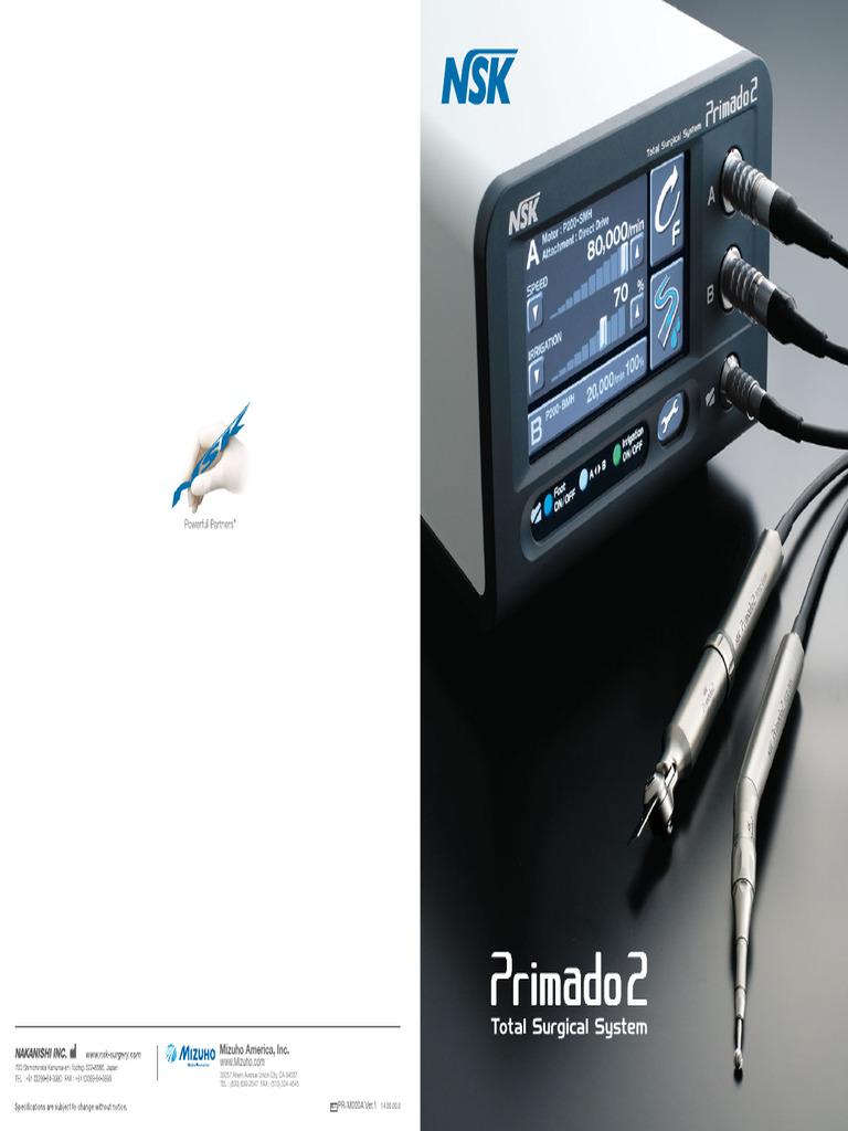 NSK Primado 2 Drill Capital Brochure | PDF | Drill | Torque