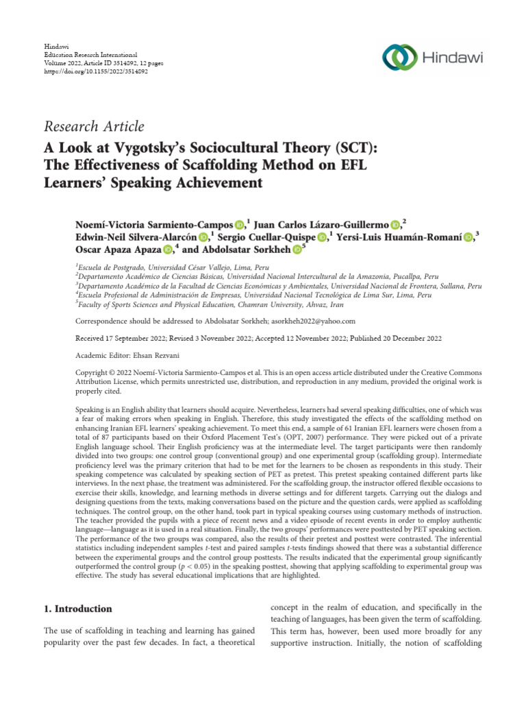 Campos | PDF | Learning | Cognition