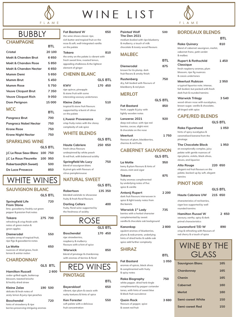 Flame Menu | PDF | French Fries | Drink