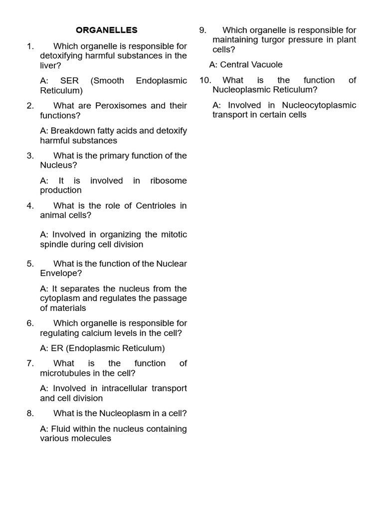 biology-bullets | PDF | Cell (Biology) | Cell Biology