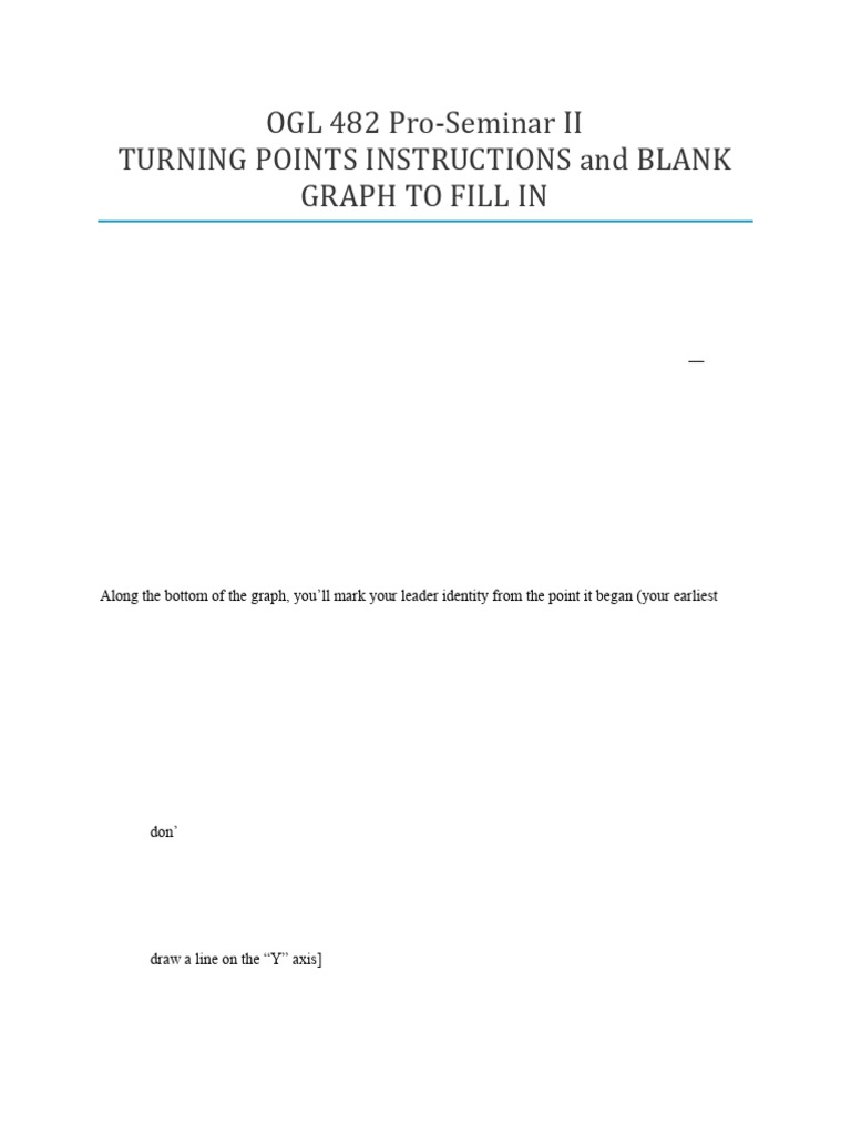 2 Turning Points Graph Instructions | PDF | Cognitive Psychology ...