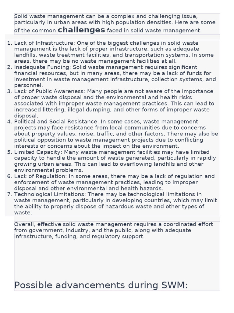 EE ppt swm.doc | PDF | Waste Management | Waste