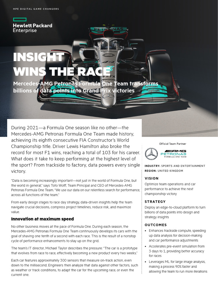 Insight Wins The Race - Mercedes-AMG Petronas Formula One Team Case ...
