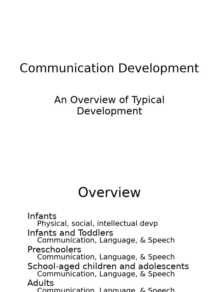 Communication Dev | PDF | Infants | Word