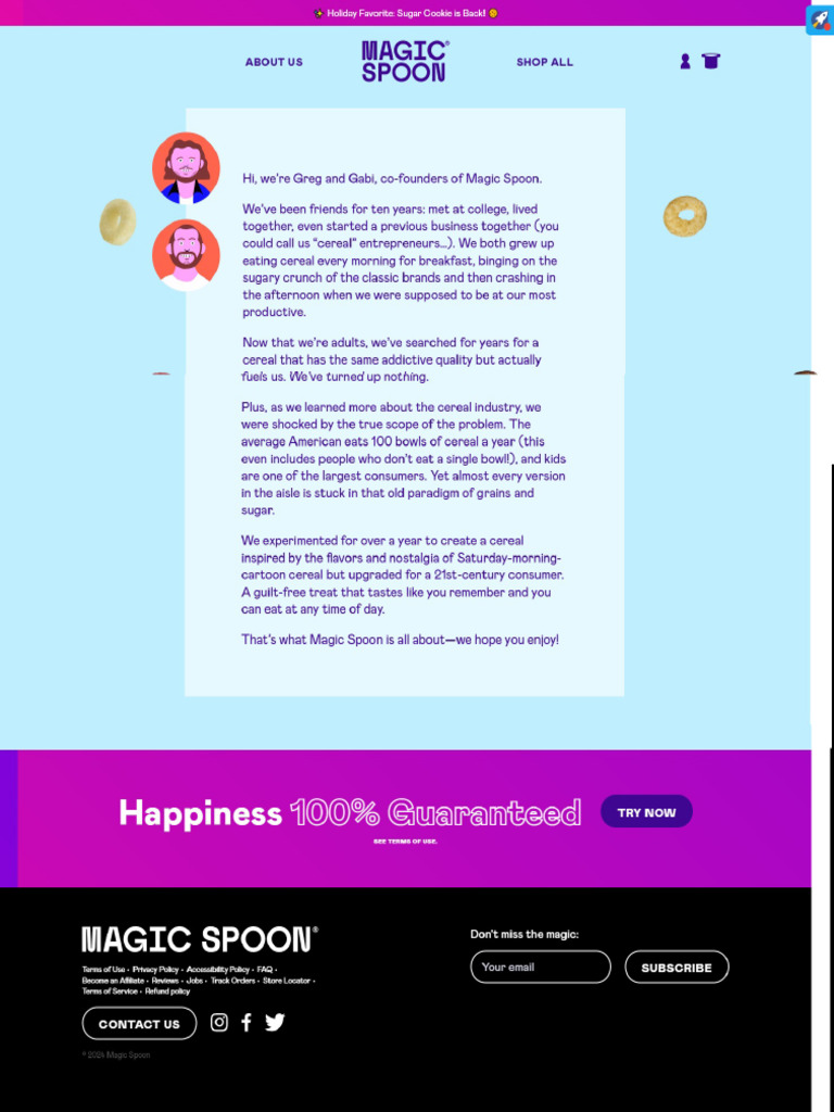 The Magic Spoon Story - Magic Spoon Breakfast Cereal For Adults | PDF