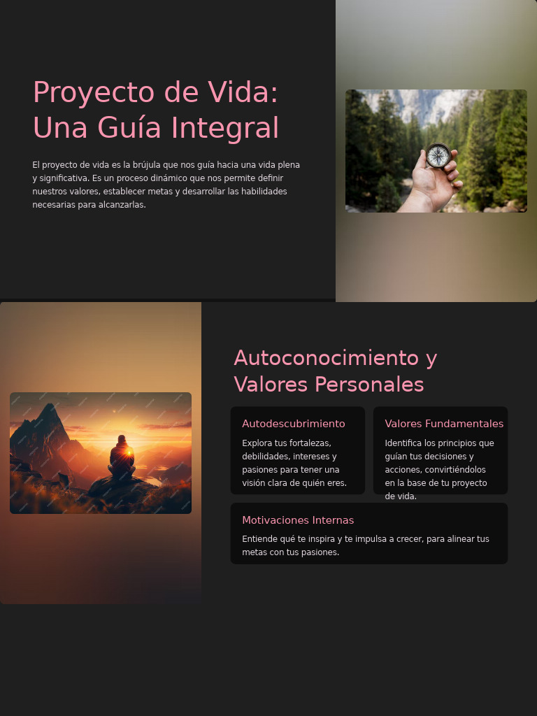 Guía para Crear un Proyecto de Vida | PDF | Planificación | Ciencias ...