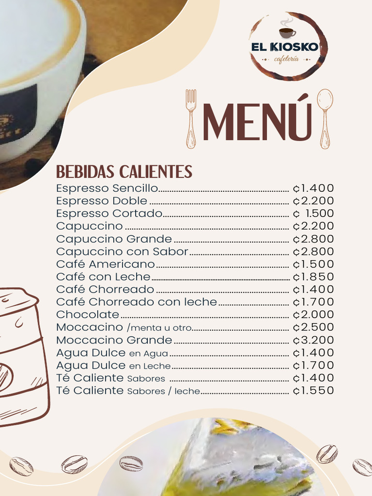 Menu Kiosko | PDF | Alimentos | Cocina de las Americas