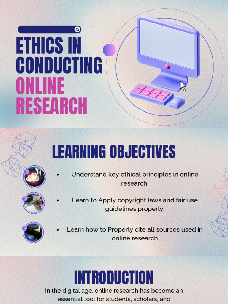 Ethics in Conducting Online Research | PDF | Plagiarism | Fair Use