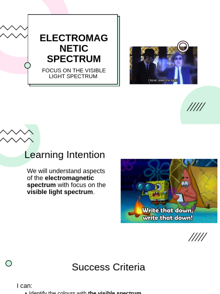 Single Lesson - Electromagnetic Spectrum | PDF | Electromagnetic ...