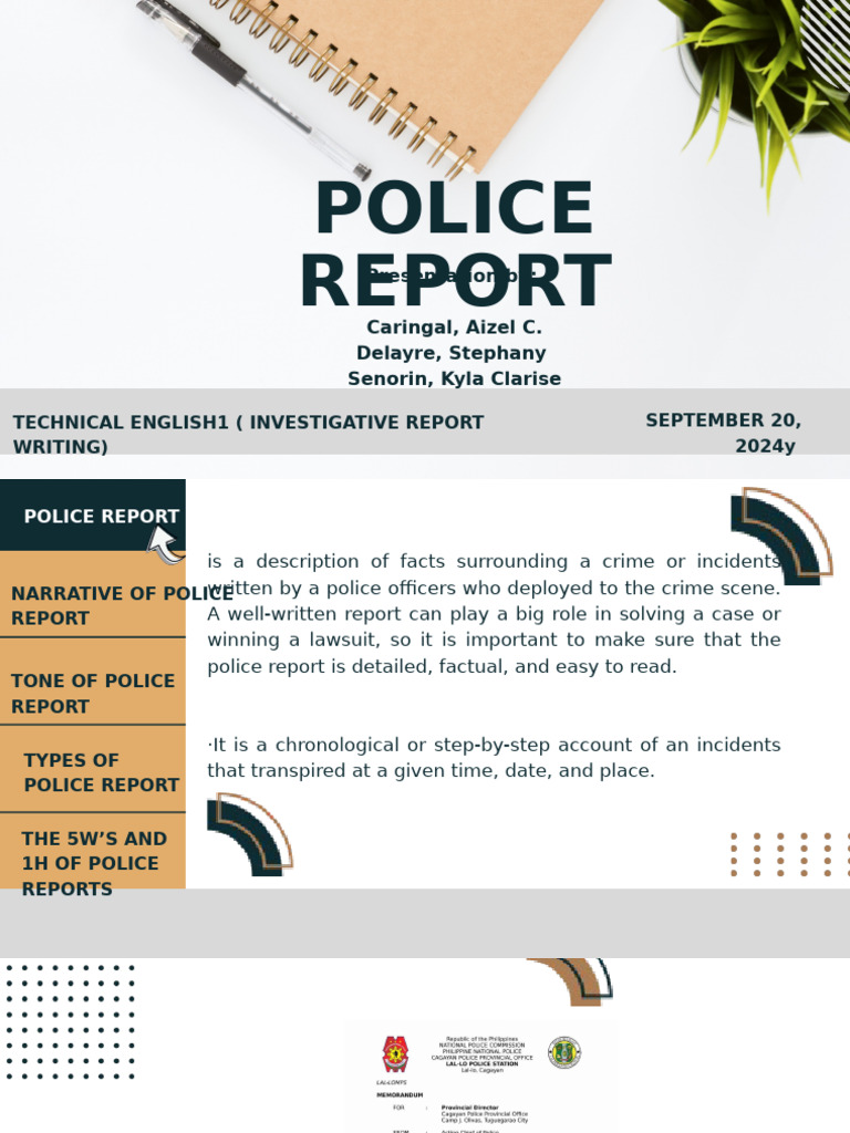 Police Report | PDF | Police | Narrative