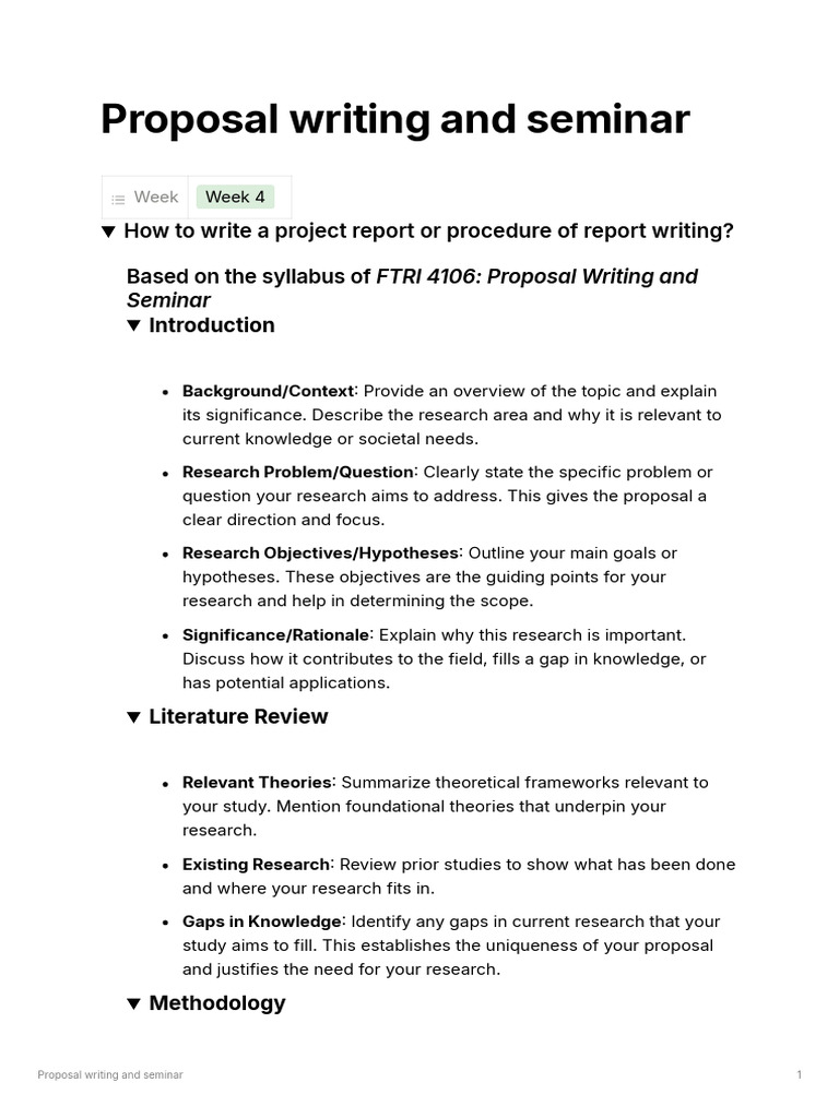 How To Write A Project Report | PDF | Epistemology Of Science | Procedural Knowledge