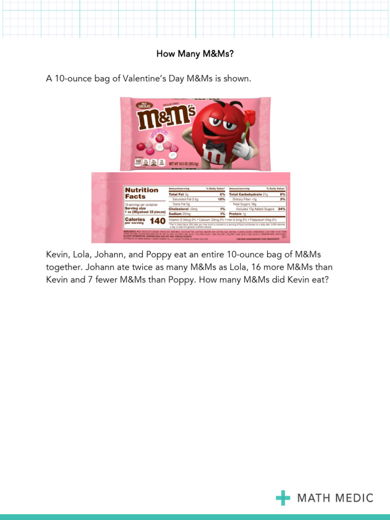 M&M Probability and Valentine’s Day | PDF