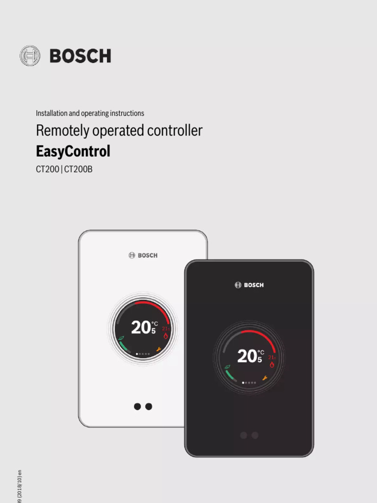 Manual de Usuario Bosch EasyControl CT200 (13 Páginas) | PDF ...