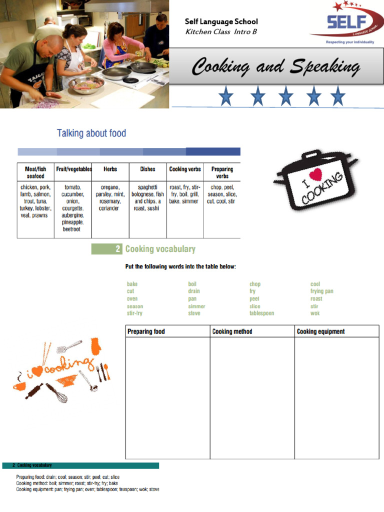 Kitchen Class - Intro B | PDF