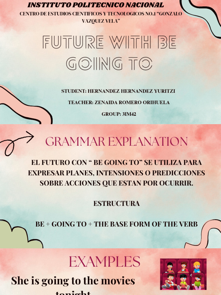 Grammar Guide: Future with "Be Going To" | PDF | Games & Activities ...