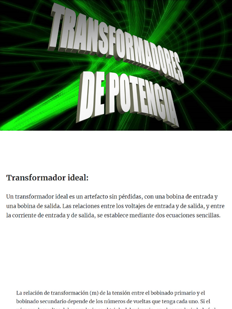 2.4 - Transformador Ideal | PDF