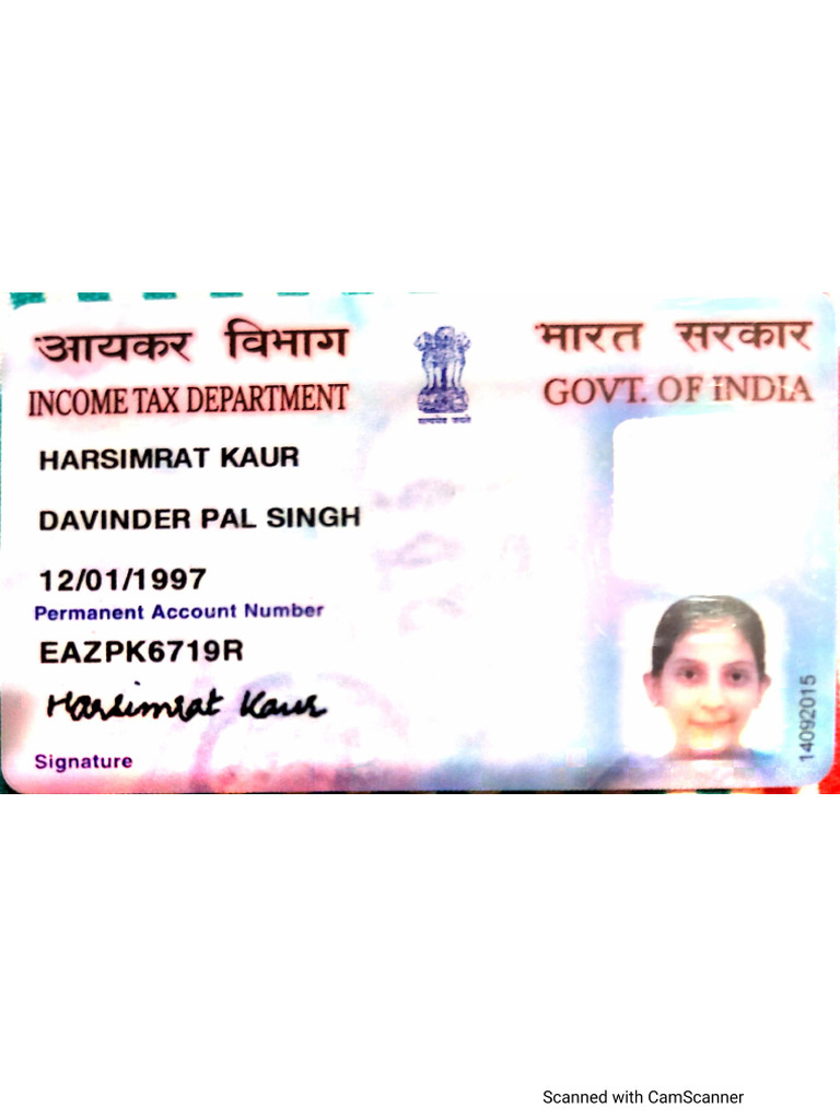 Pan Card PDF | PDF