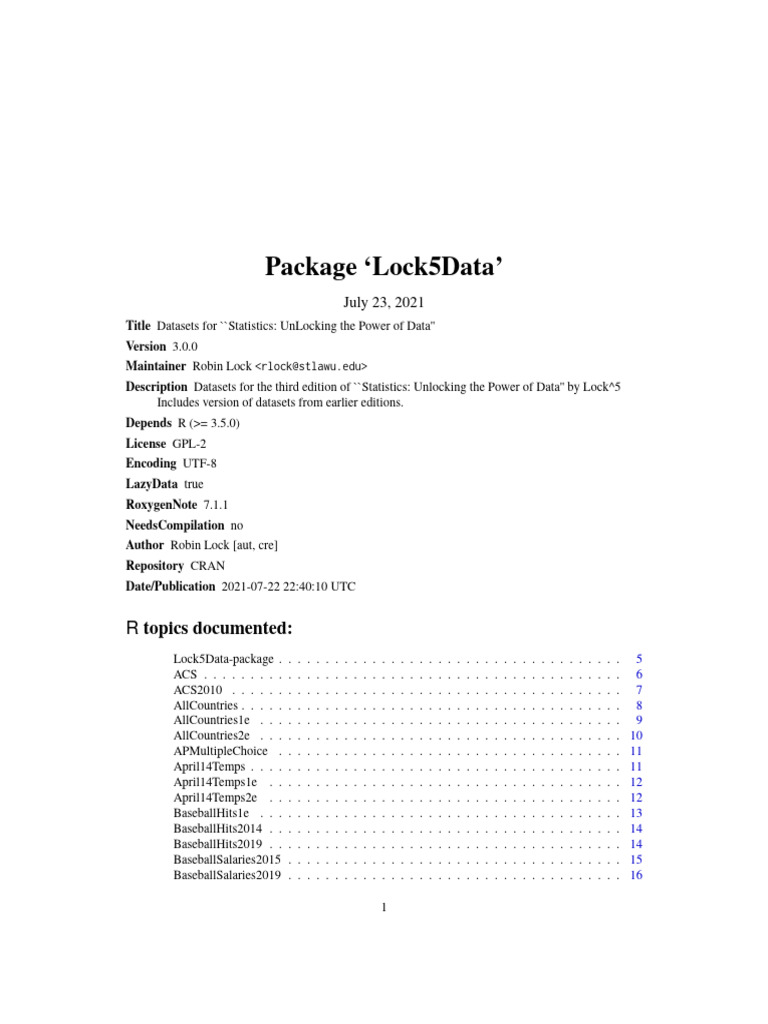 Lock DataSets | PDF | American Community Survey | Gross Domestic Product