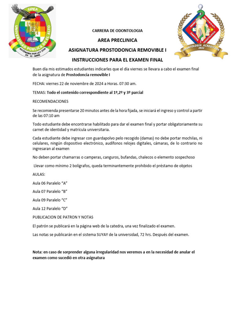 Instruc para El Final EST-308 | PDF